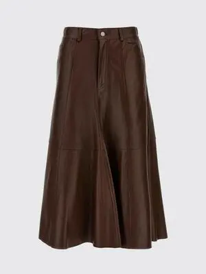 HAIKURE Leather A-line Skirt