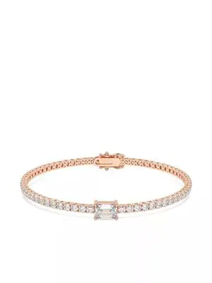 TILLA 14kt Rose Gold Tennis Bracelet - Pink