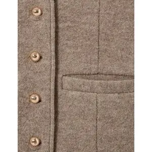 Claudie Pierlot Buttoned V-neck Wool Jacket