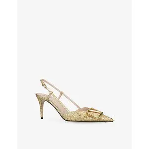 Valentino Garavani Vlogo 80 Slingback Jacquard Heels