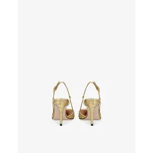 Valentino Garavani Vlogo 80 Slingback Jacquard Heels