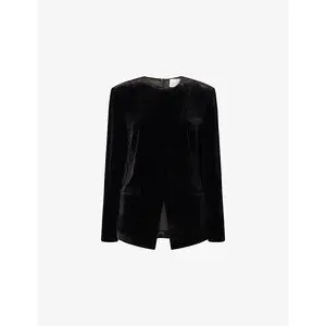 Le Kasha Certosa Wrap-front Velvet Jacket