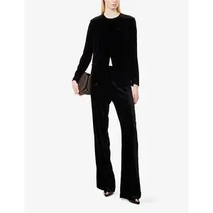 Le Kasha Certosa Wrap-front Velvet Jacket