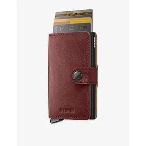 SECRID Basco Premium Miniwallet Leather Wallet - Brown