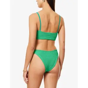 Hunza G Gigi Seersucker Bikini Set - Emerald