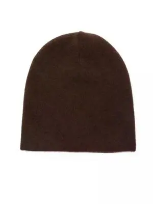 THE FRANKIE SHOP Ribbed Beanie - Brown