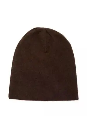 THE FRANKIE SHOP Ribbed Beanie - Brown