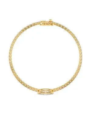 TILLA 14kt Yellow 3.5 Ct Tw Marquise Tennis Bracelet - Gold