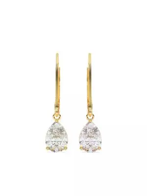 TILLA 14k Yellow Diamond Pear Earrings - Gold