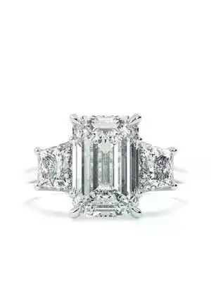 TILLA 14k White Gold Diamond Three Stone Ring