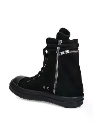 Rick Owens High-top Zip Detail Sneakers