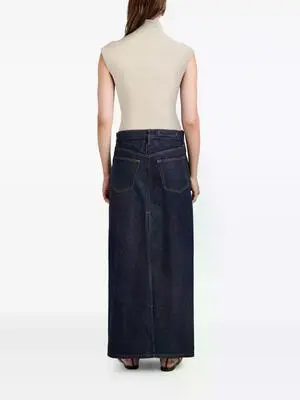 Proenza Schouler White Label Zane Brushed Rib Knit High Neck Sleeveless Top - Neutrals