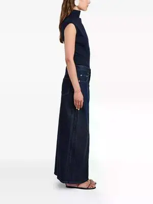 Proenza Schouler White Label Zane Ribbed Top - Blue