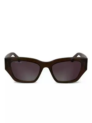 Lacoste Geometric Frame Sunglasses - Brown