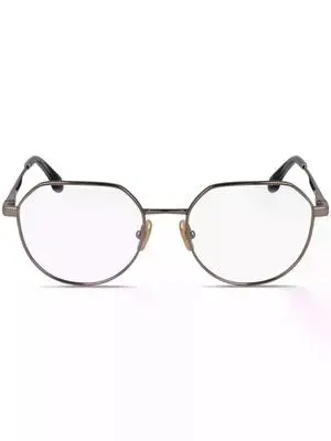 Victoria Beckham Hexagon-frame Eyeglasses - Silver