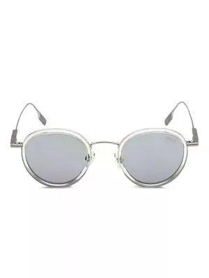 Zegna Round Frame Sunglasses - Silver