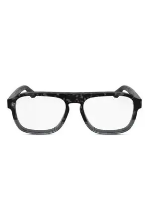 Calvin Klein Tortoiseshell-effect Pilot Frame Glasses - Grey