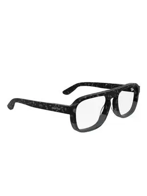 Calvin Klein Tortoiseshell-effect Pilot Frame Glasses