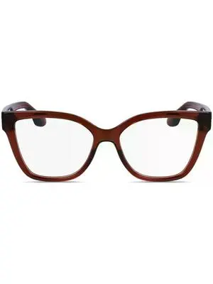 Victoria Beckham Square-frame Glasses - Brown