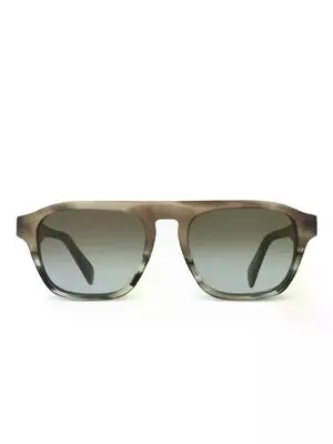 Paul Smith Striped Rectangle Sunglasses - Green