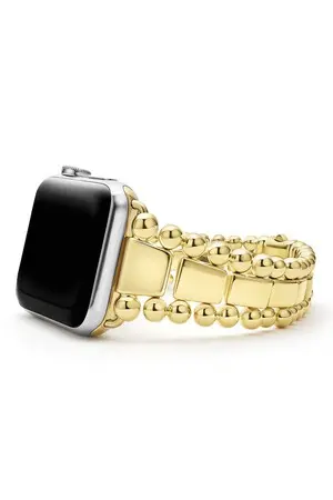 Lagos Smart Caviar 18k Watch Bracelet-42-49mm - Gold