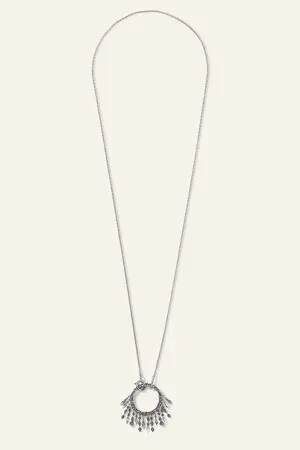 Ba&sh Lina Long Ring Necklace - Gray
