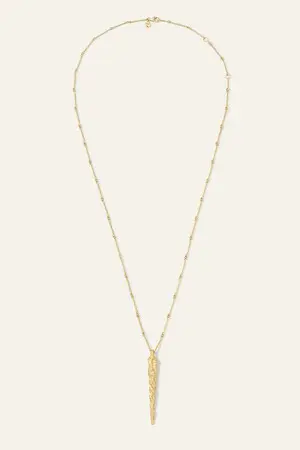 Ba&sh Angela Long Zircon Necklace - Gold