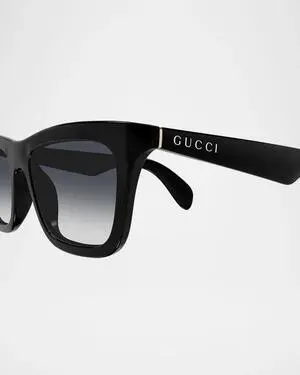 Gucci Mods 53mm Square Sunglasses - Black