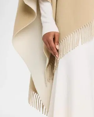Burberry Ekd Wool Cashmere Cape