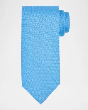 Stefano Ricci Micro-jacquard Wool And Silk Tie - Ltblue