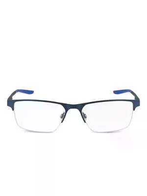 Nike Rectangle Half-rim Eyeglasses - Blue