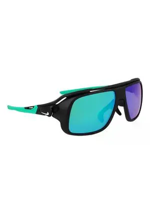 Nike Flyfree Soar Square-frame Sunglasses - Black