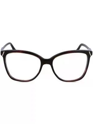 Victoria Beckham Square-frame Eyeglasses - Brown