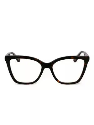 Calvin Klein Tortoiseshell-pattern Square-frame Glasses - Brown