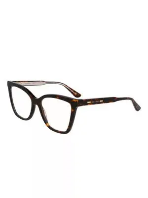 Calvin Klein Tortoiseshell-pattern Square-frame Glasses
