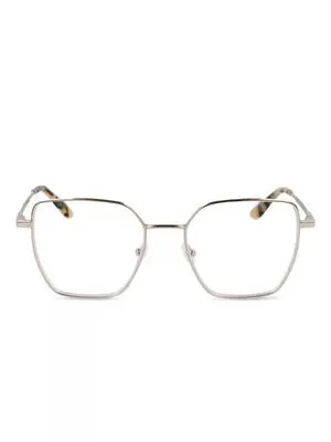 Calvin Klein Geometric Frame Glasses - Gold