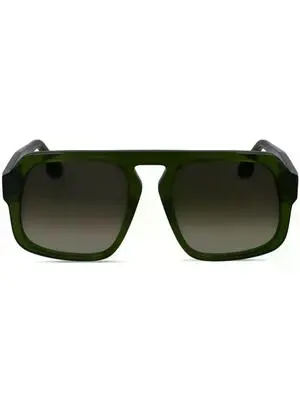 Victoria Beckham Pilot-frame Sunglasses - Green
