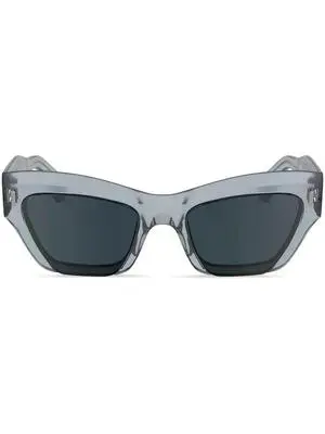 Calvin Klein Logo Lettering Cat-eye Sunglasses - Blue
