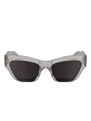 Calvin Klein Geometric Cat-eye Acetate Sunglasses - Grey
