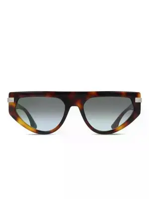 Victoria Beckham Geometric Frame Sunglasses - Brown