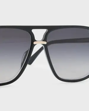 TOM FORD Acetate Square Sunglasses - Grey