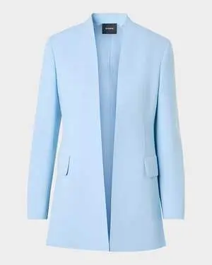 Akris Alvar Open Blazer - Powder Blue