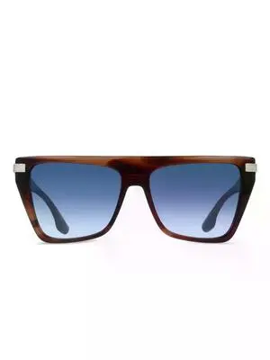 Victoria Beckham Square-frame Gradient Sunglasses - Brown