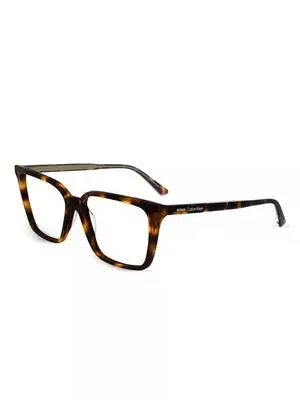 Calvin Klein Tortoiseshell Squared Eyeglasses - Brown