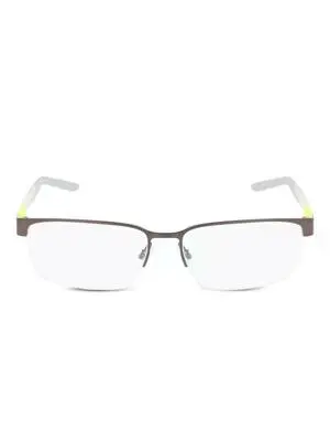 Nike Half-rim Rectangle Eyeglasses - Grey