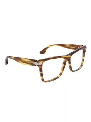 Victoria Beckham Striped Rectangle Glasses