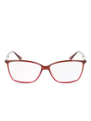 Calvin Klein Rectangle Eyeglasses - Red