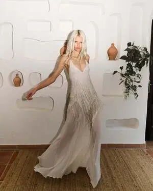 RAT & BOA Antoinetta Hand-beaded Maxi Gown