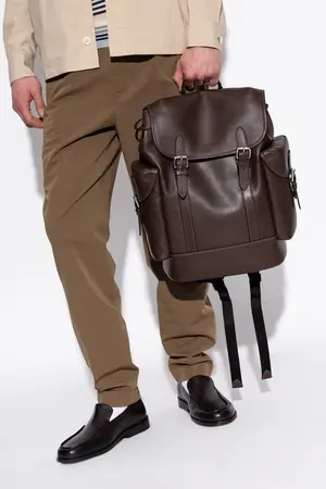 COACH Leather Backpack - Brown