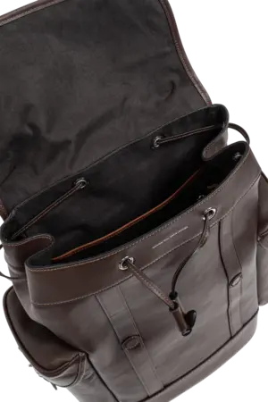 COACH Leather Backpack - Brown